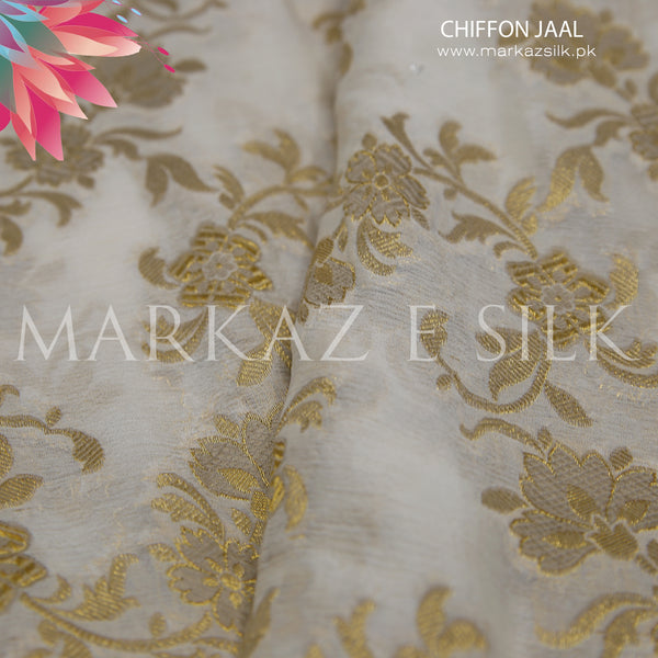 Chiffon Jaal MS 190 (Price Per Yard) – Markaz e Silk